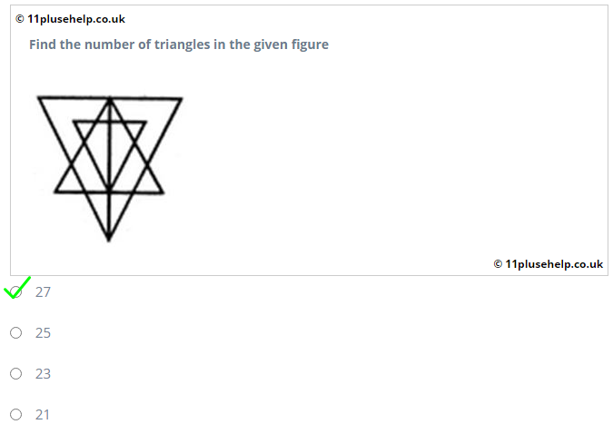 11 Plus Counting of Shapes - 11Plus e Help | 11PluseHelp.co.uk