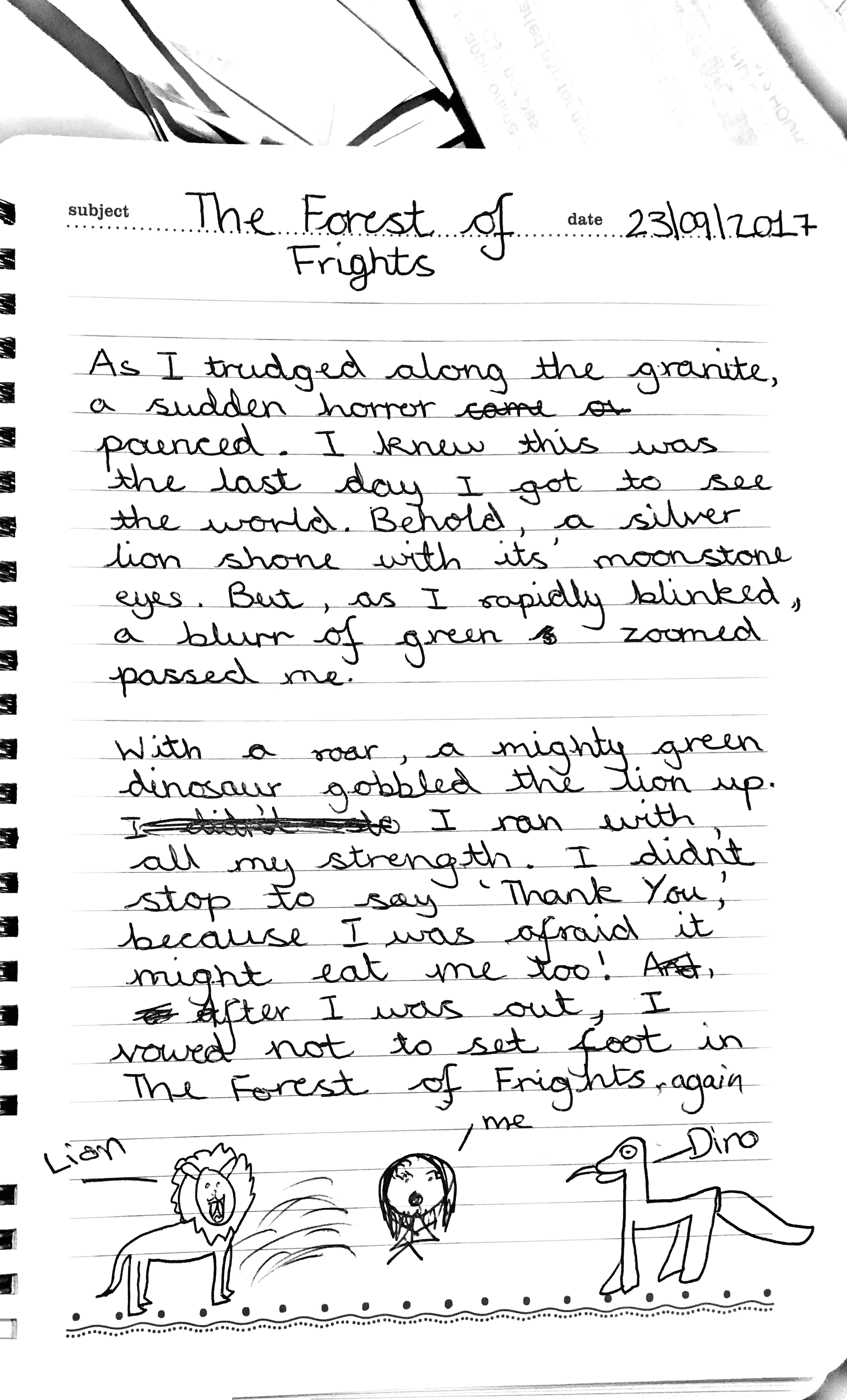 Creative Writing "The Forest of Frights" by Falak Ansari - Best 11 Plus ...