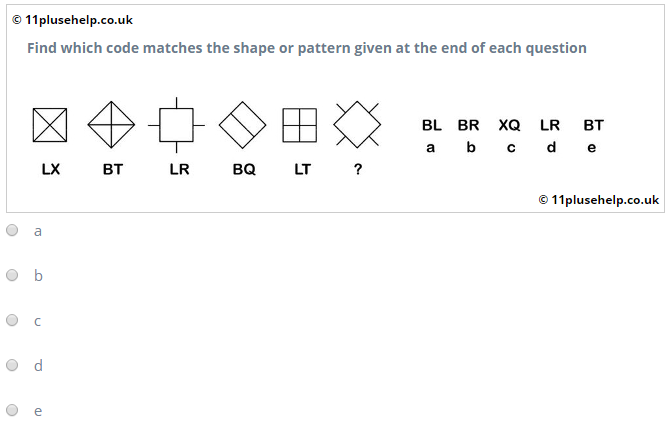 CODE BREAKER Non-Verbal Reasoning - Best 11 Plus Online Practice Exams ...