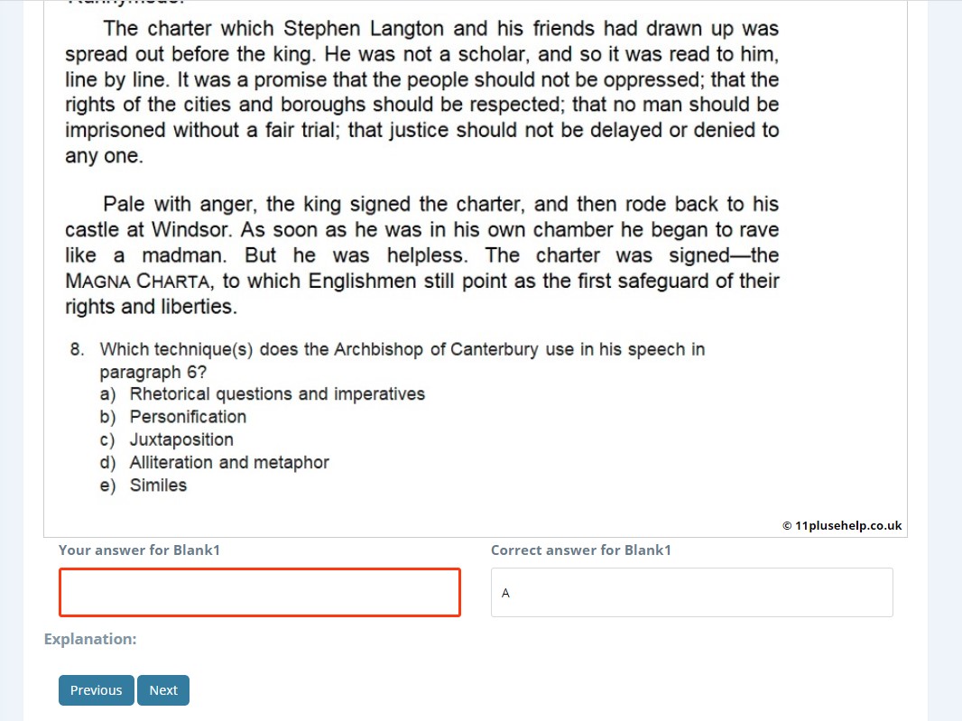 11 plus Paragraph Reading - Best 11 Plus Online Practice Exams|11+|Free ...