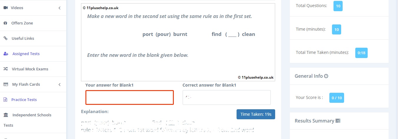 11 Plus Make A Word Practice Tests - Best 11 Plus Online Practice Exams ...